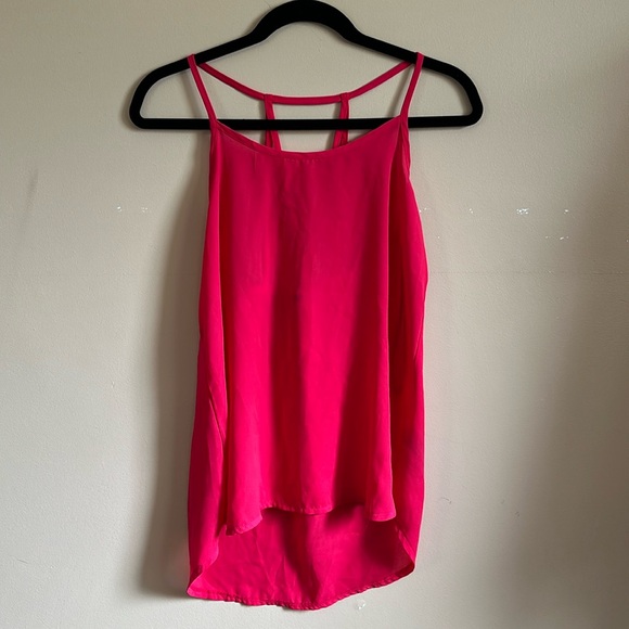 Forever 21 | Tops | F2 Hot Pink Strappy Cami M | Poshmark